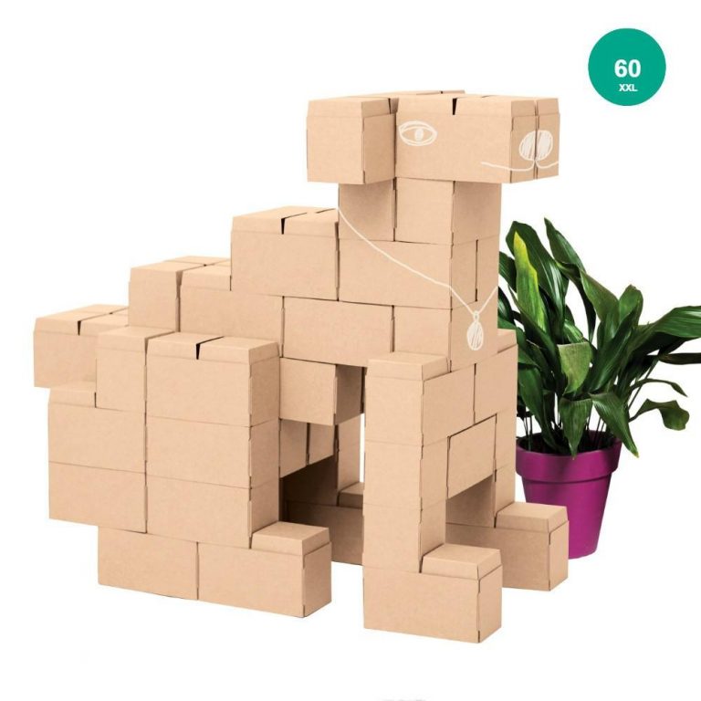 60 Cardboard Building Blocks, GiGi Bloks
